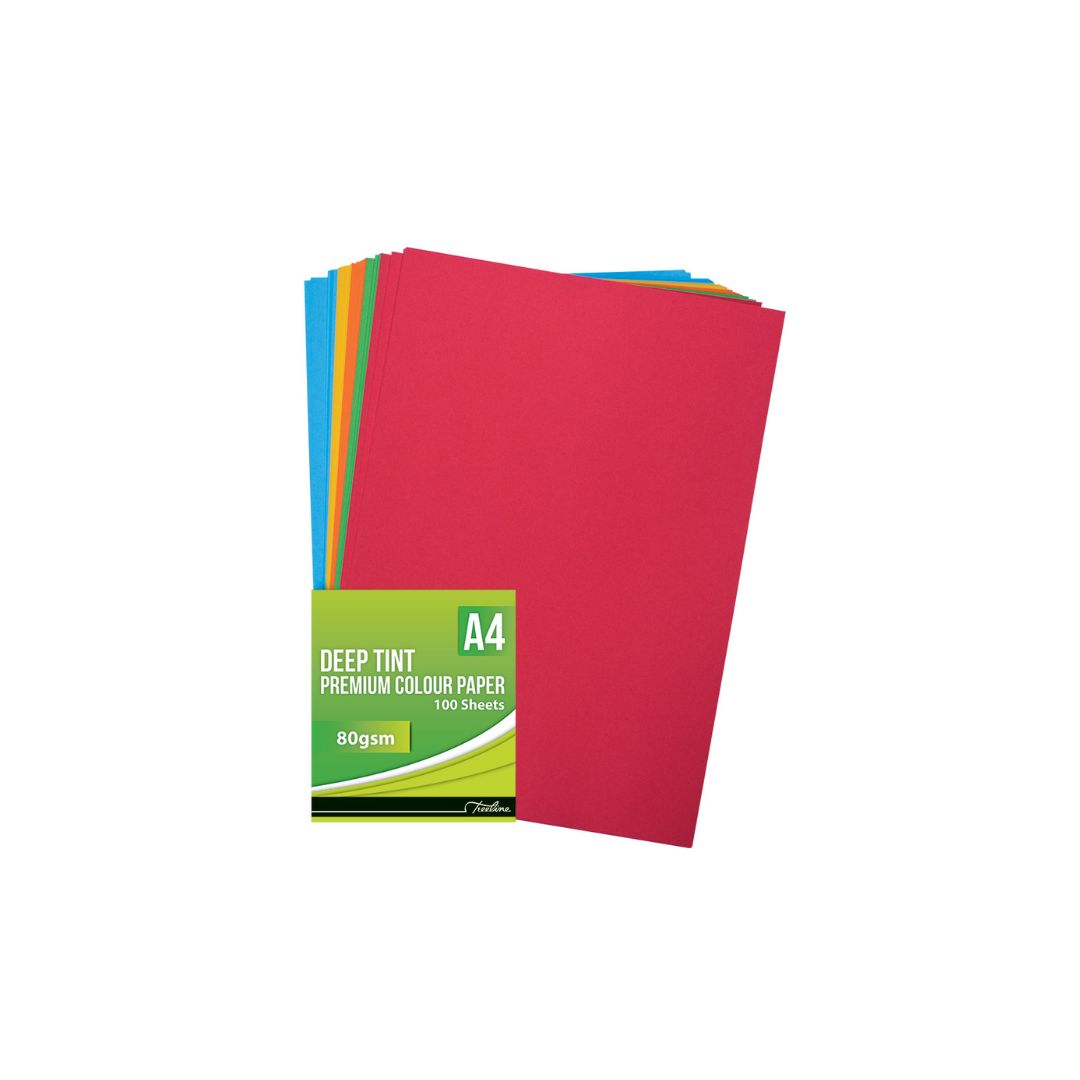 TREELINE A4 Premium Paper Deep Tint 80gsm 100's Assorted – TradInno