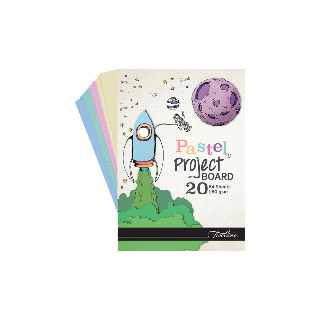 TREELINE A4 Project Pads Pastel 160gsm 20 Sheet – TradInno